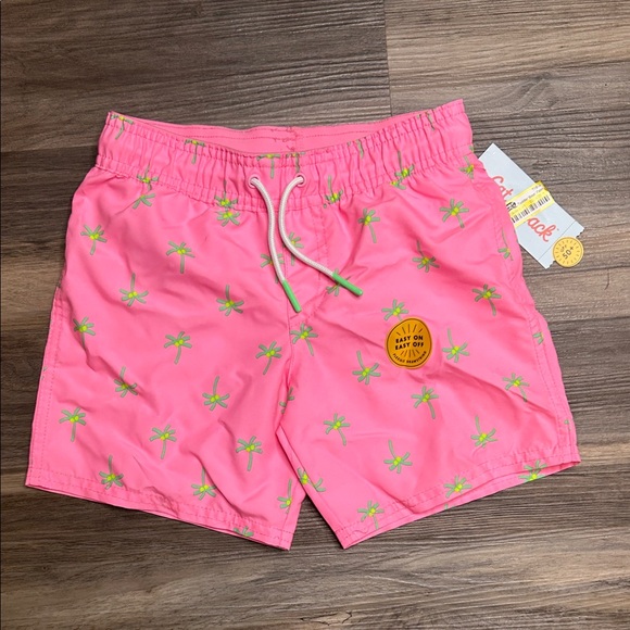 Cat & Jack | Swim | Nwt Palm Tree Swim Shorts | Poshmark